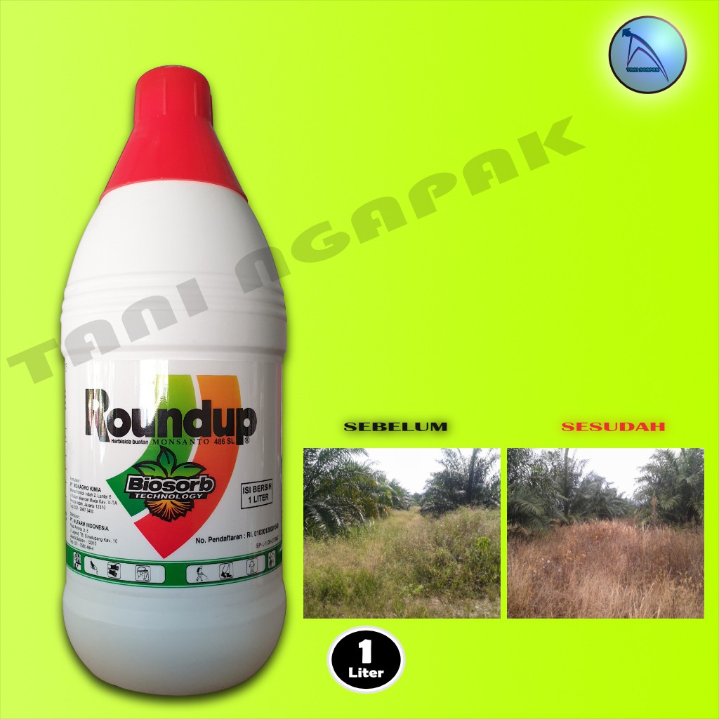 Jual OBAT RUMPUT ROUNDUP 486SL KEMASAN 1 LITER RONDAP OBAT RUMPUT ...