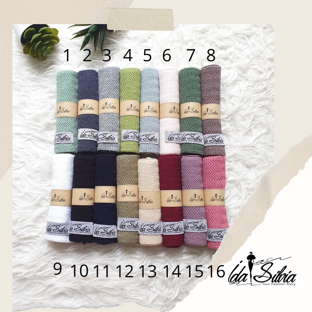 Jual Inner Ciput Rajut zigzag Anti Pusing Hijab Premium / 1 warna ...