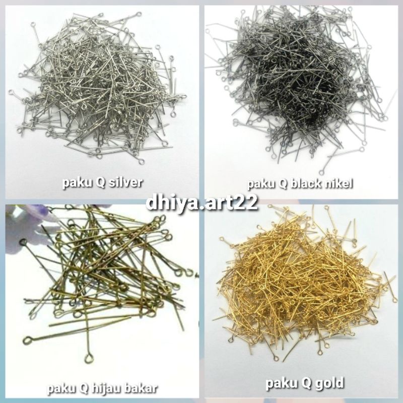 Jual DA 10 gram paku cumi / paku Q silver gold hitam hijau bakar ...