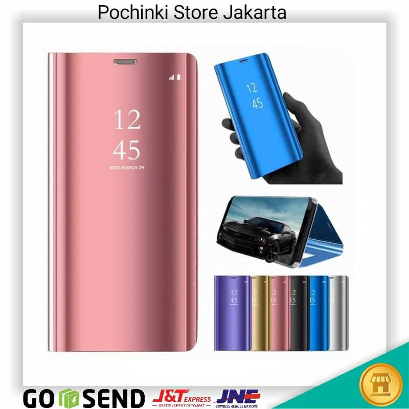 Jual Samsung Galaxy J5 Pro / JC flip smart stand mirror case casing ...