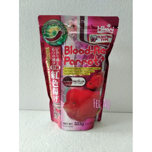 Jual Hikari Pelet Pakan Ikan Blood Red Parrot 333g Ukuran Medium Mini | Shopee Indonesia