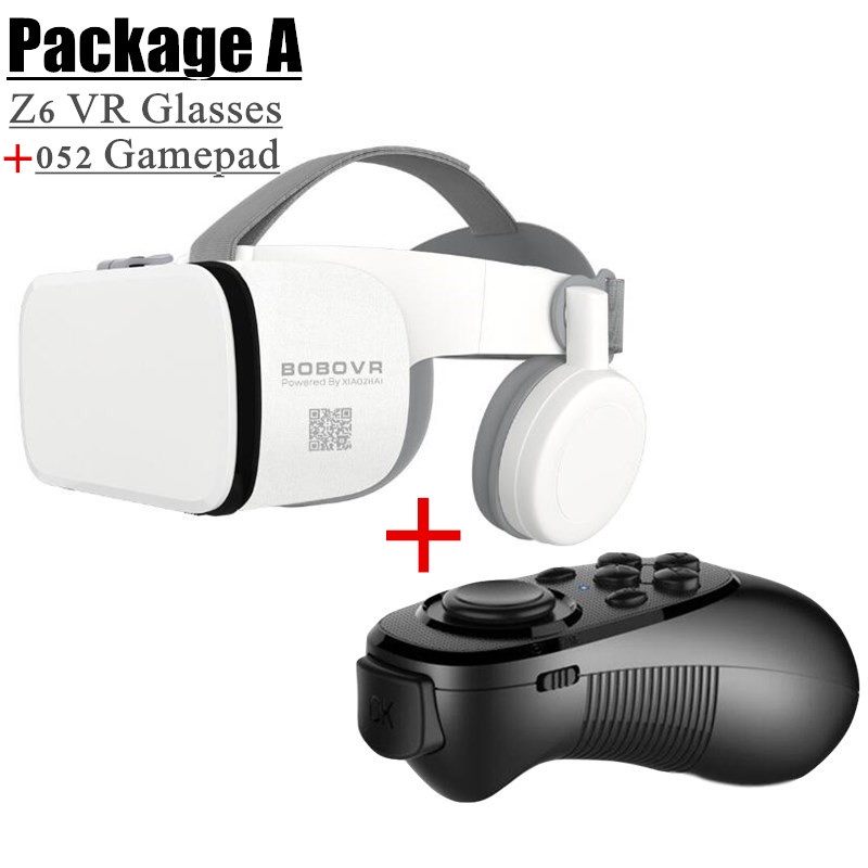 Jual BOBO VR Z6 Wireless 3D Glasses Virtual Reality Box Google Cardboard Stereo Mic Headset ...