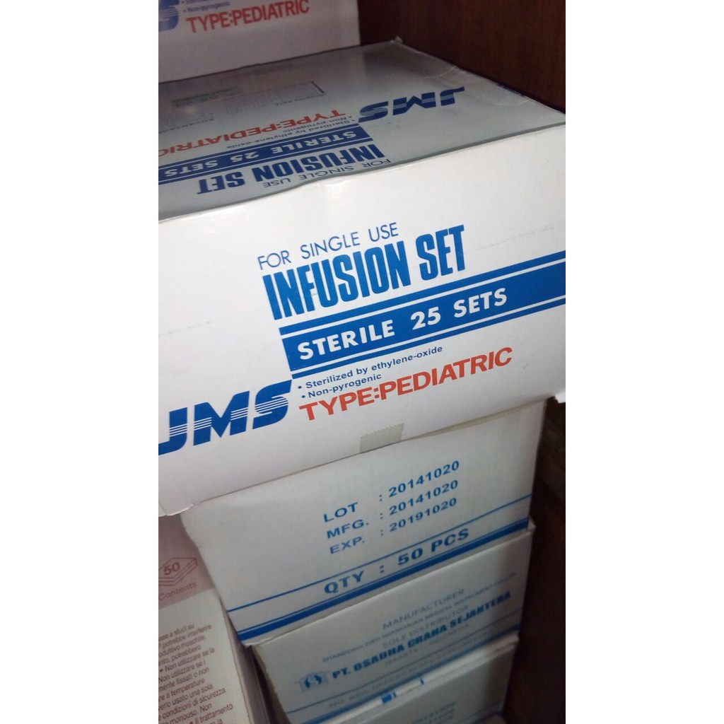 Jual JMS infusion set Steril set infus tipe Pediatrik anak | Shopee ...
