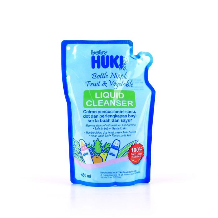 Jual HUKI Liquid Cleanser 450ml / Sabun Cuci Botol HUKI 450ml | Shopee ...