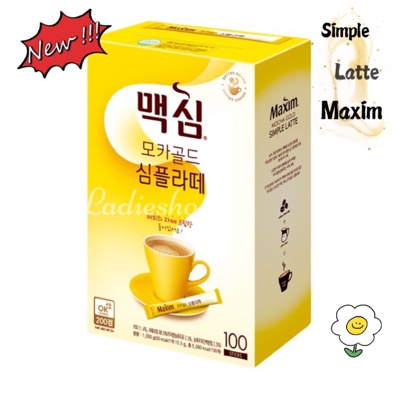 Jual MAXIM Mocha Gold Simple Latte Coffee Mix Korea ( Satuan ) | Shopee ...