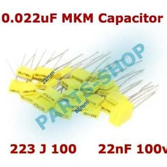 Jual Capasitor Mkm 0,022Uf 100V 223 22Nf 223J100 Kapasitor Elco ...