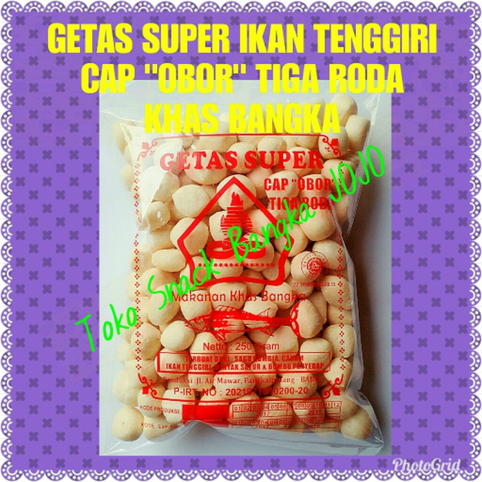 Jual Kerupuk getas super ikan tenggiri cap obor tiga roda 500gr khas ...