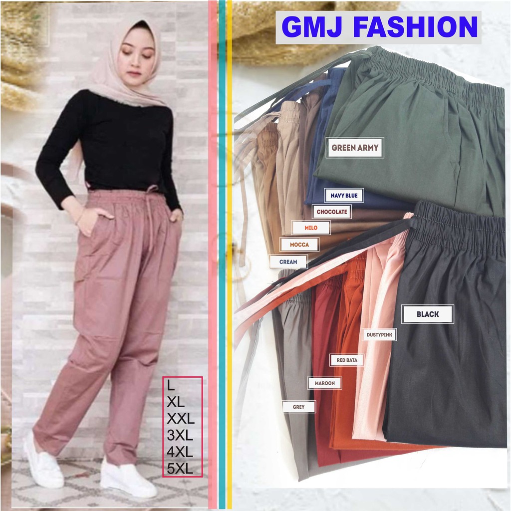 Jual STANDART BAGGY PANTS PREMIUM CELANA KERJA CASUAL HAREM PANTS Shopee Indonesia