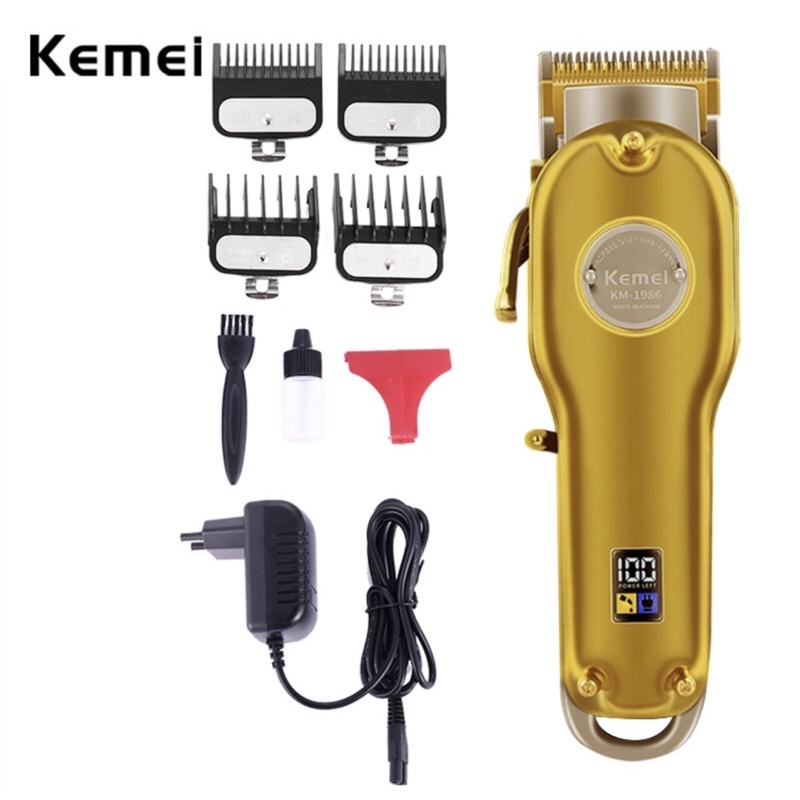Jual Kemei Clipper 1986 | Clipper professional Alat Cukur Rambut professional Tanpa Kabel ...