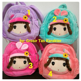 Jual JUAL Tas Boneka Karakter Anak PRETTY GIRL Ktg Samping Ransel ...
