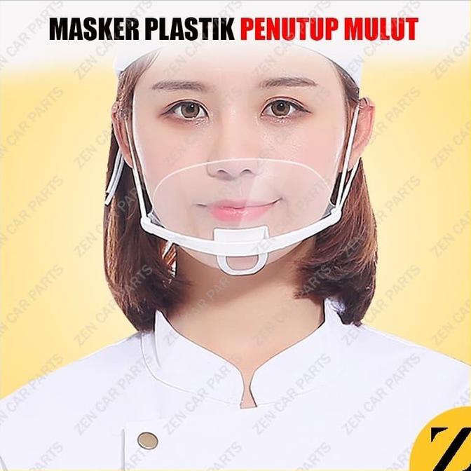 Jual PROMO!! Masker Plastik Penutup Mulut Transparan Bening Higienis 90 ...