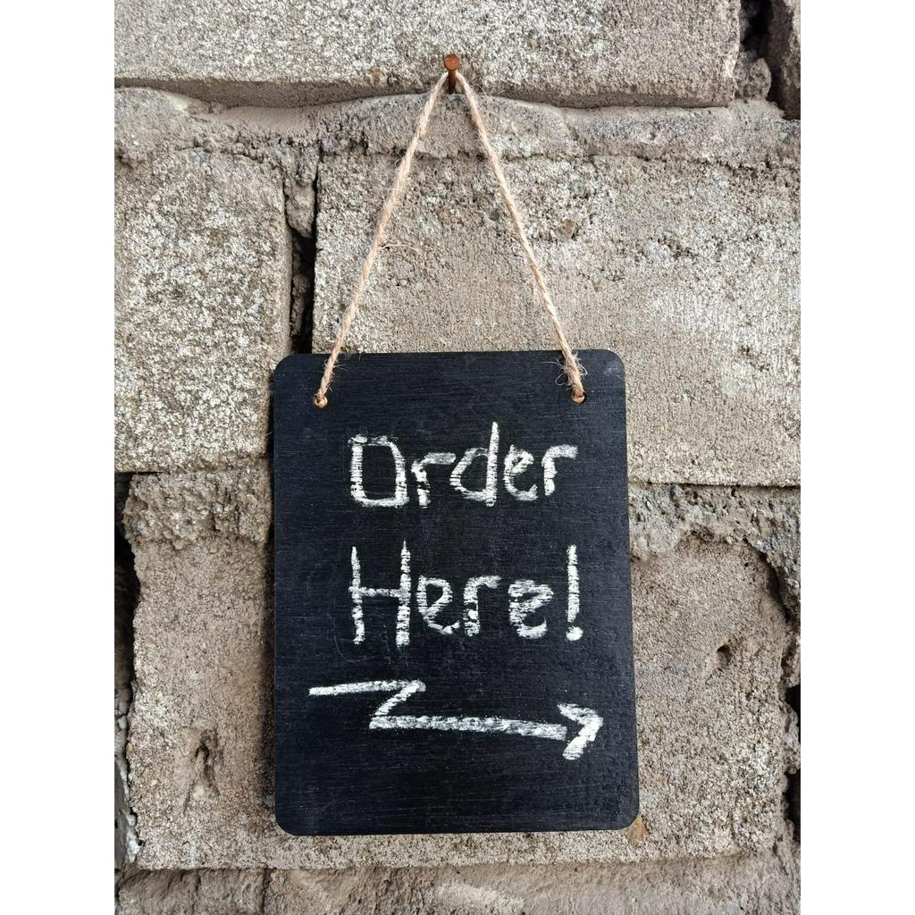 Jual PAPAN MENU GANTUNG blackboard papan tulis cafe/resto MURAH ...