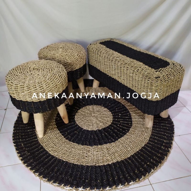 Jual Stool Seagrass Hitam | Shopee Indonesia