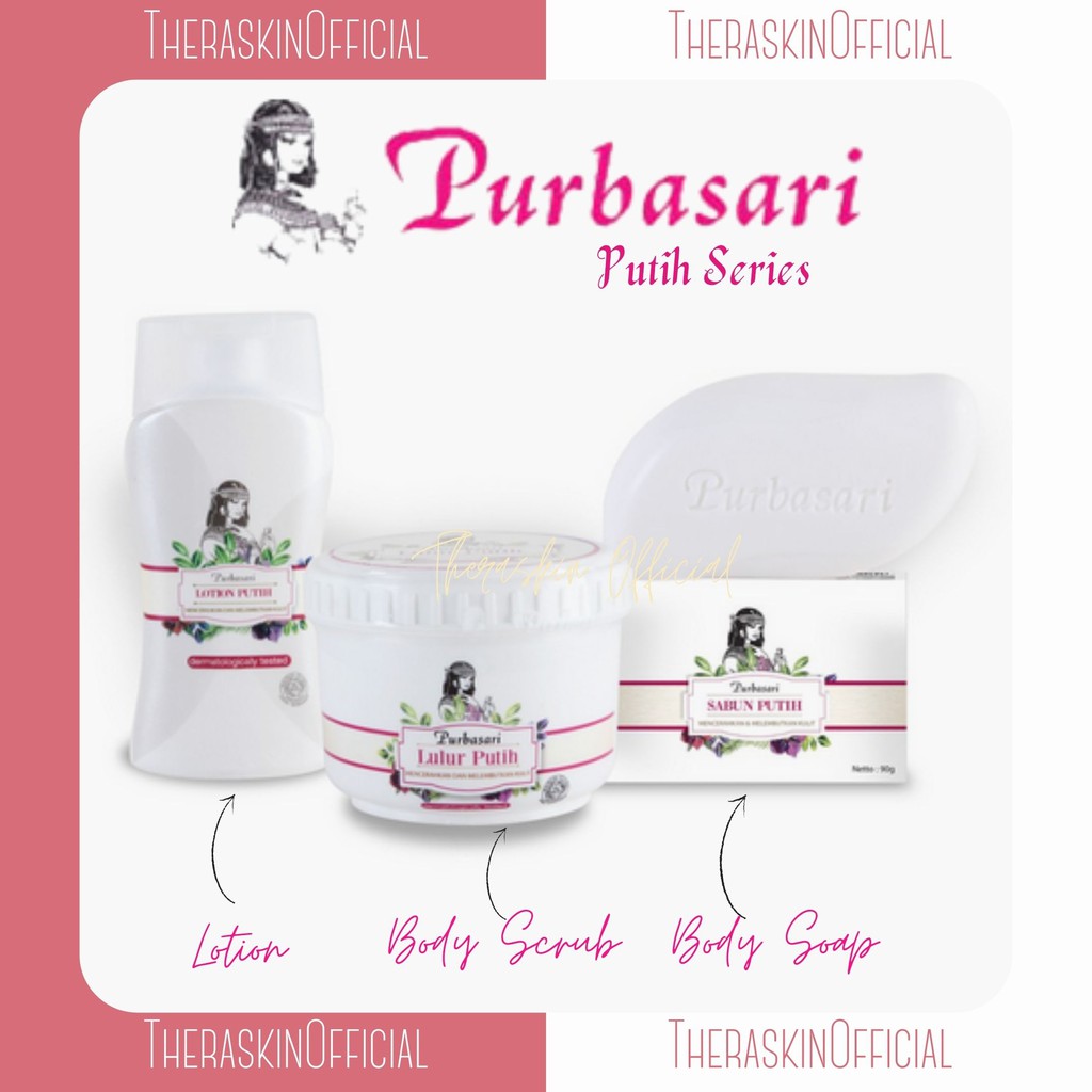 Jual Purbasari Putih Series Ecer | Lotion Putih, Sabun Putih, Lulur ...