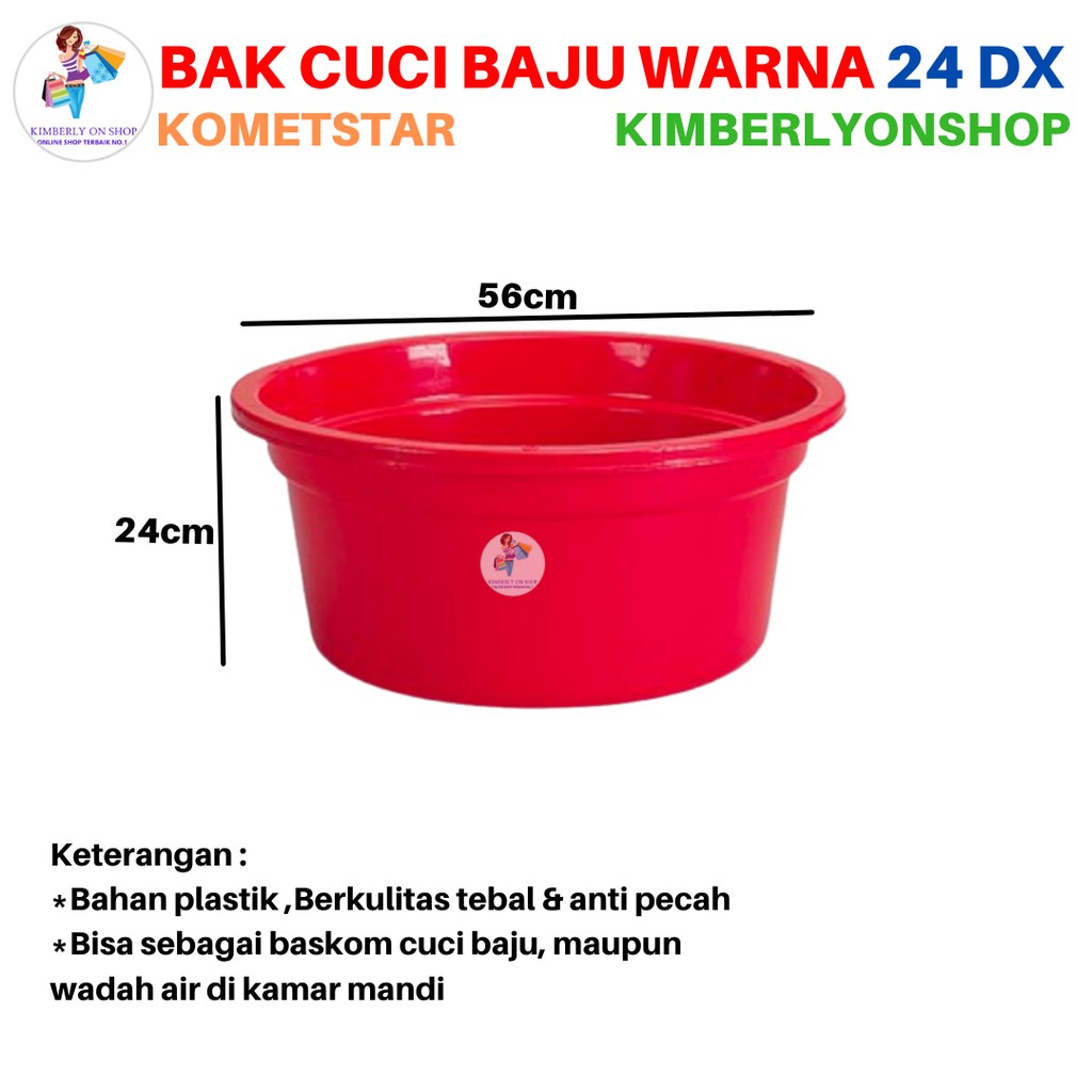 Jual Bak Plastik Bak Cuci 24 Dx KometStar | Shopee Indonesia