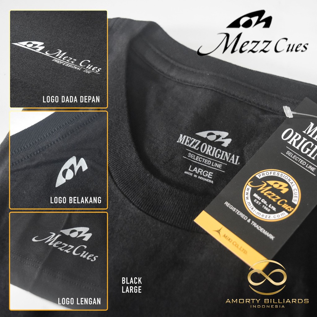Jual Mezz Original T-Shirt 01 - Black (Large) | Shopee Indonesia