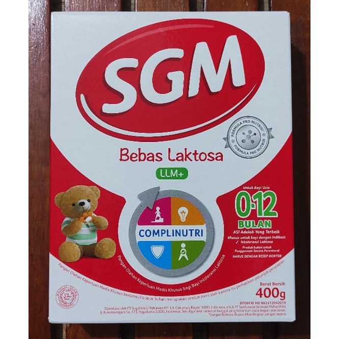 Jual Susu Sgm Bebas Laktosa 400 Gram / SGM LLM+ / Susu Formula Bebas ...