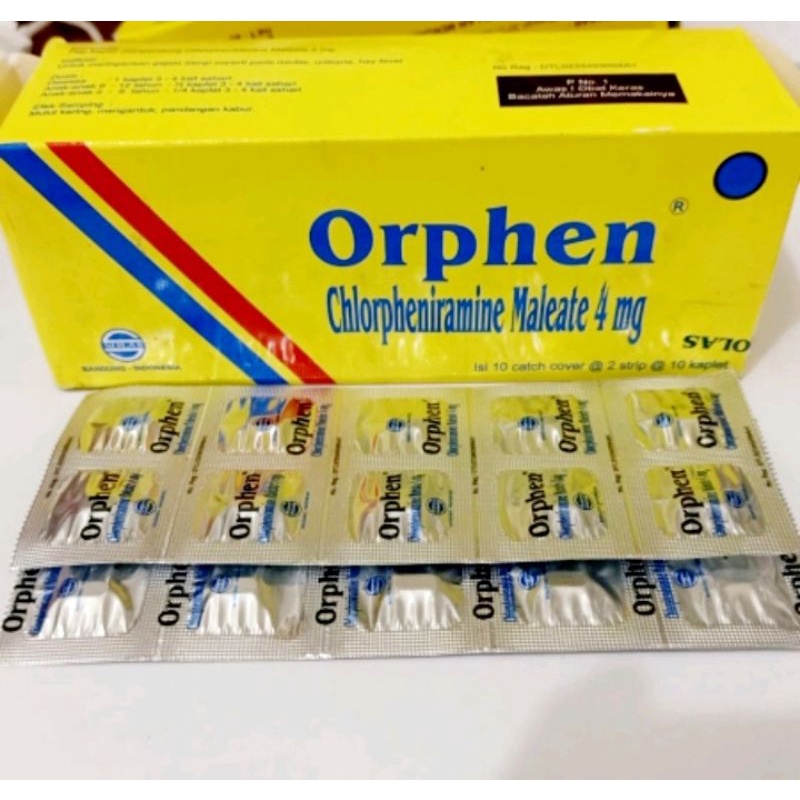 Jual Orphen strip 10 tablet obat gatal alergi | Shopee Indonesia