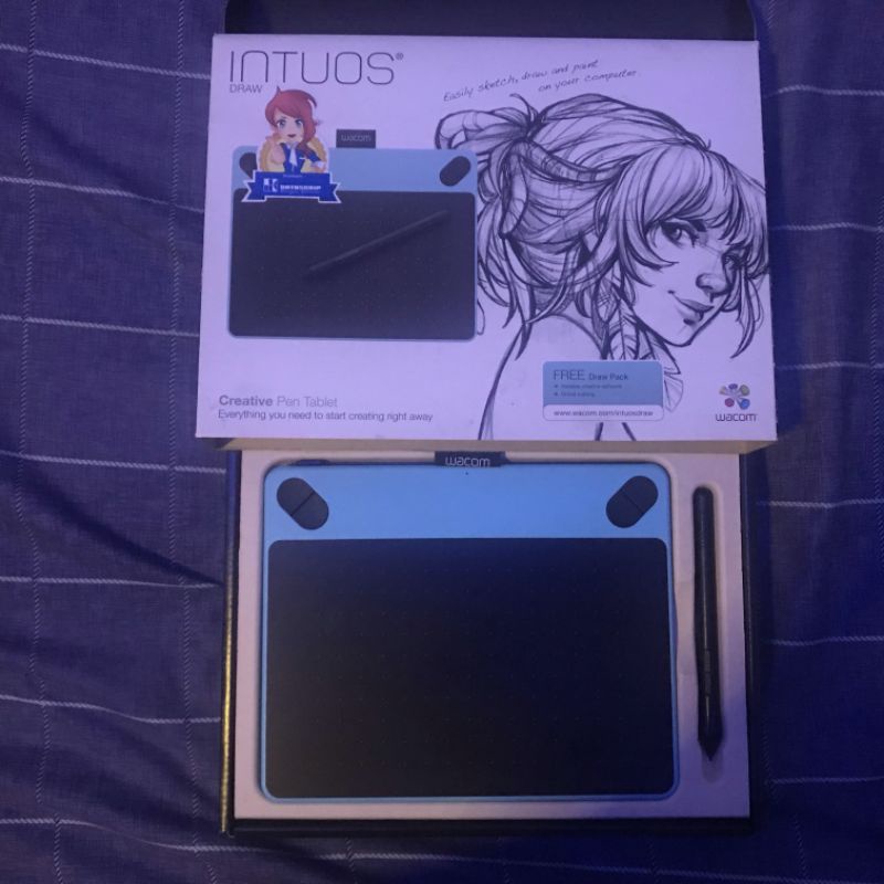Jual Wacom Intuos Draw Small CTL-490 LENGKAP DENGAN BOX | Shopee Indonesia