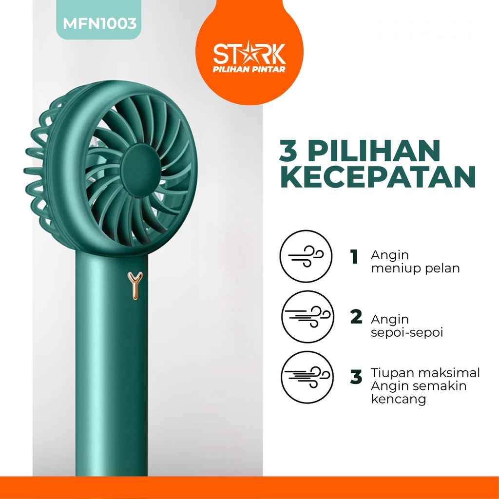 Jual STARK Mini Portable Fan / Kipas Angin Mini STRONG WIND | Shopee ...