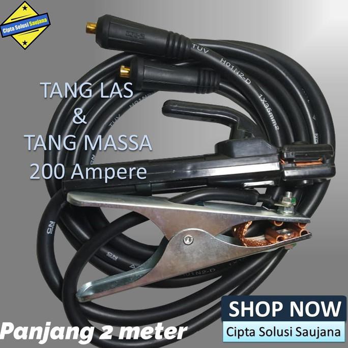 Jual Buruan Serbu] Paket Tang Las Listrik Tang Massa Set 200A Kabel 2 Meter | Shopee Indonesia