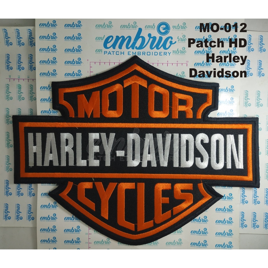 Jual Patches Jogja MO-012 Back Patch HD Harley Davidson Motor Cycles ...