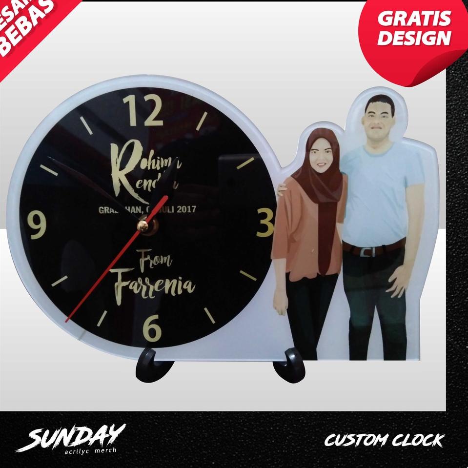 Jual Wow Murah Meriah.. Jam Akrilik / Jam Custom / Jam Analog Custom ...