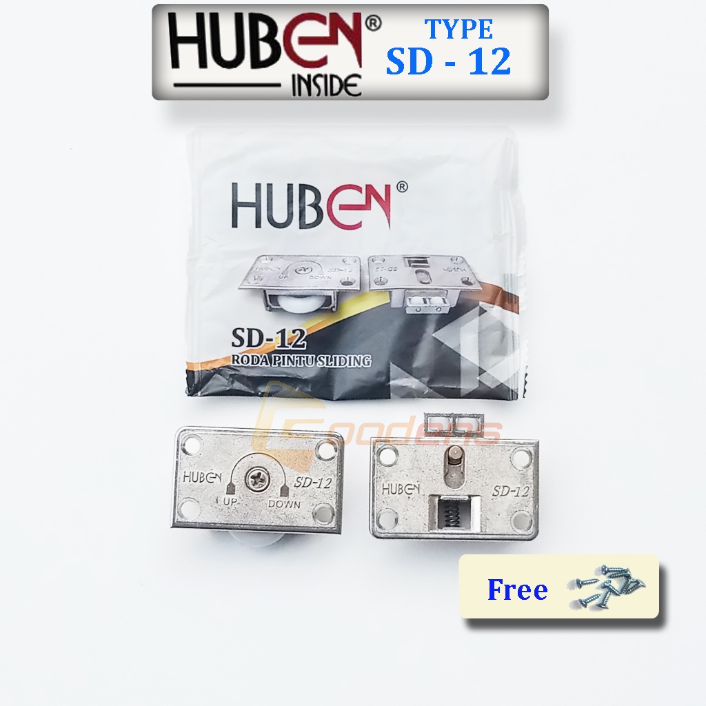 Jual Huben SD-12 Roda Pintu Lemari Geser - Roda Pintu Sliding | Shopee ...
