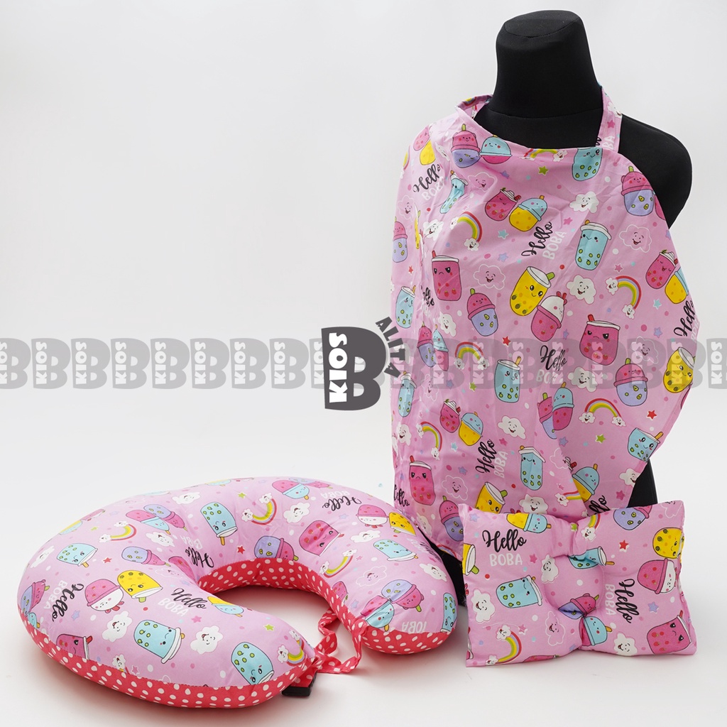 Jual Paket Bantal Menyusui Bayi Bansu Multifungsi 3in1 Jumbo Besar ...