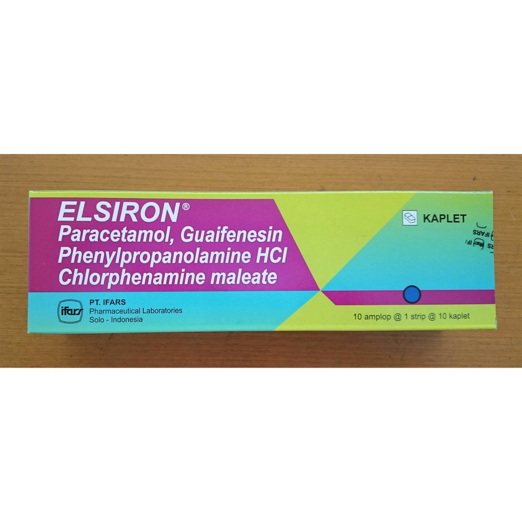 Jual Elsiron Kaplet Box / Dus - Obat Flu Batuk Demam | Shopee Indonesia