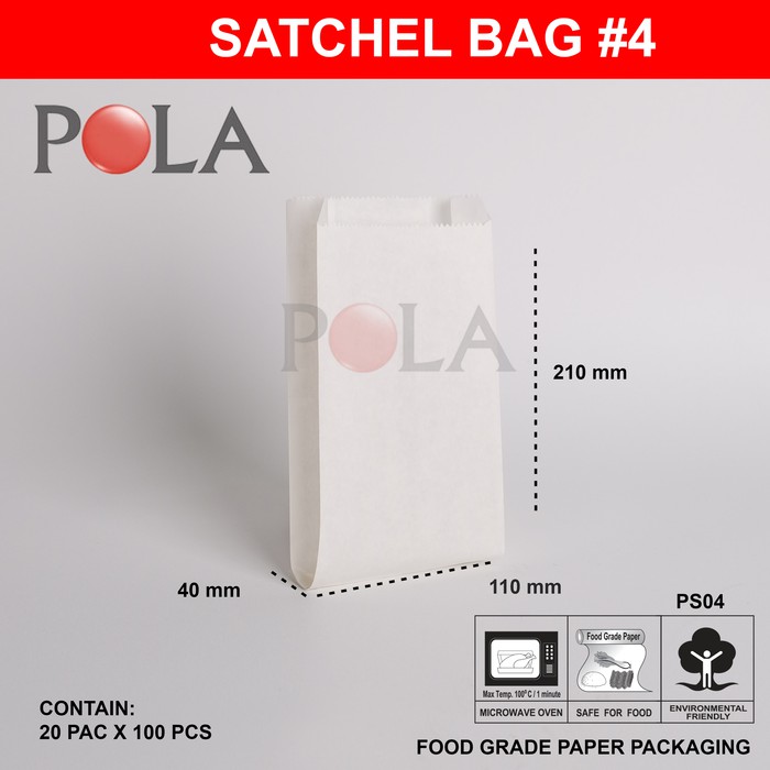 Jual POLA Paper Bag (satchel) / Kantong Kertas 04 - 100pcs | Shopee ...