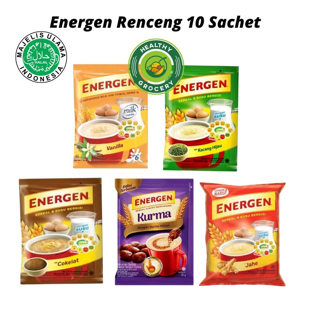 Jual Energen Renceng 10 Sachet All Varian | Shopee Indonesia