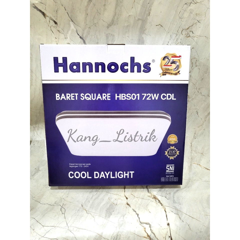 Jual Lampu Baret Hanochs / Lampu Plafon Hannochs LED Baret Square HBS01 ...