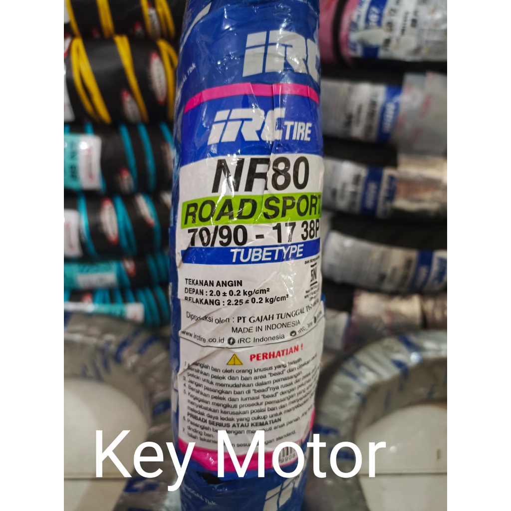 Jual Ban Depan Luar Motor IRC 70/90-17 NR80 100% Asli dan Baru | Shopee ...