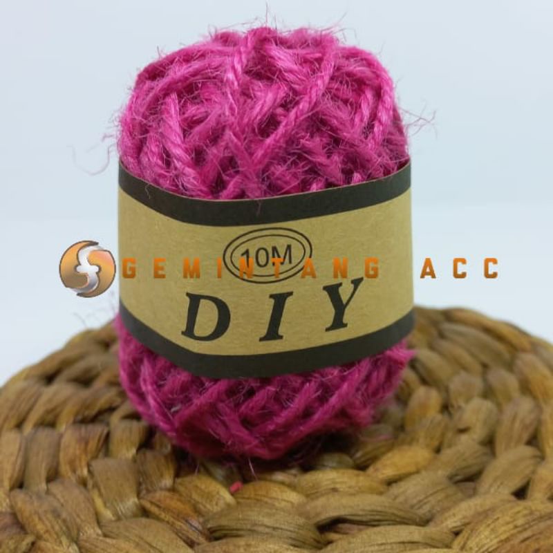 Jual Tali Rami Warna 1 Roll Tali goni Jerami Bahan Kerajinan Craft dan ...