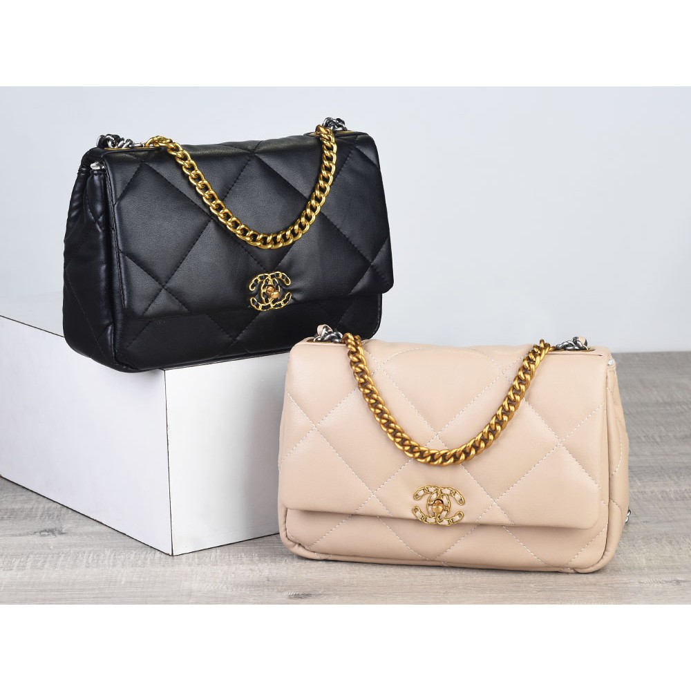 Jual Tas Chanel 19 Flap Quilted AP10331 | Shopee Indonesia