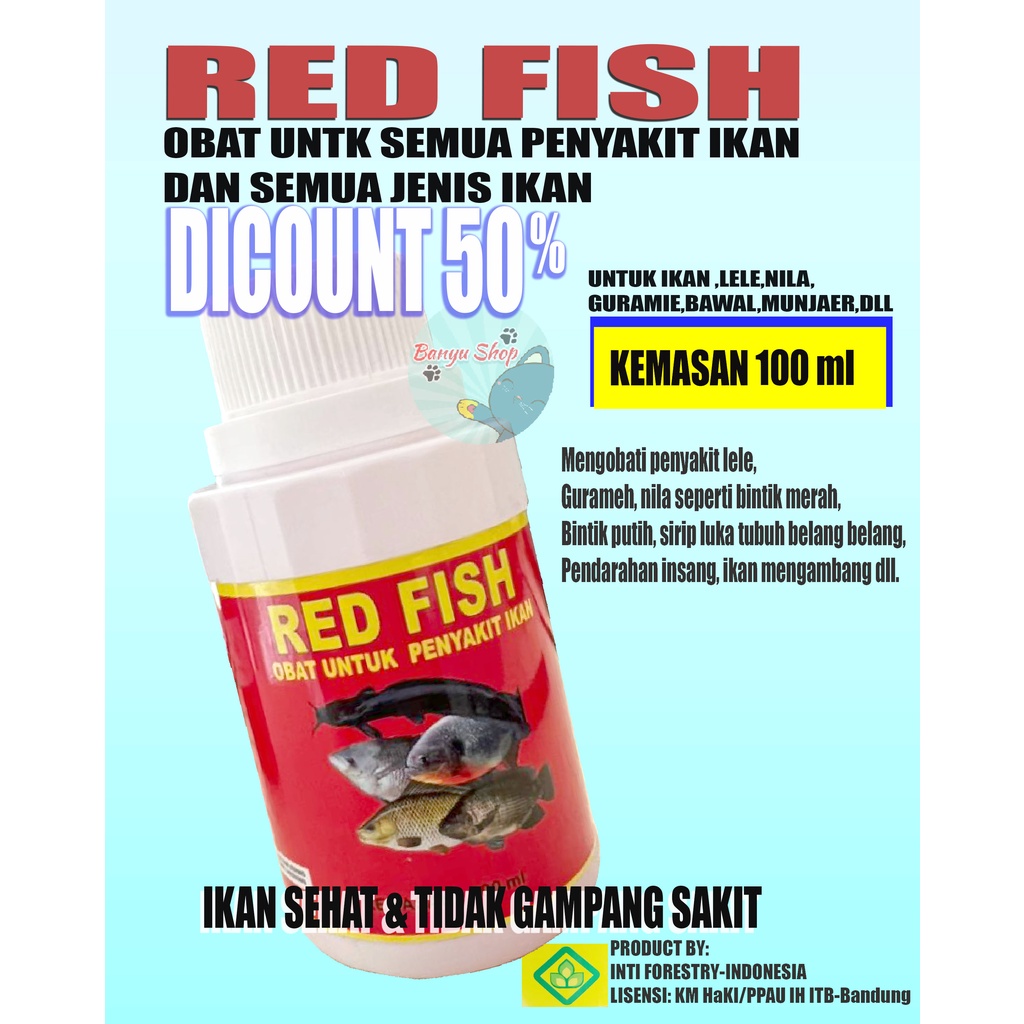 Jual RED FISH-OBAT IKAN-OBAT SEGALA PENYAKIT IKAN-OBAT SEMUA JENIS IKAN ...