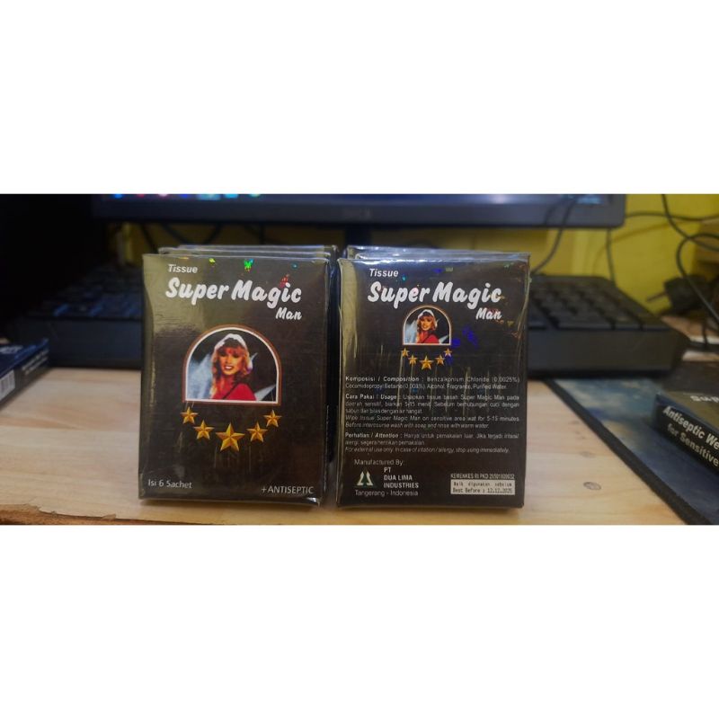 Jual Tissue Magic Man 6 SACHET / Tisu Super Magic / Obat tahan lama ...