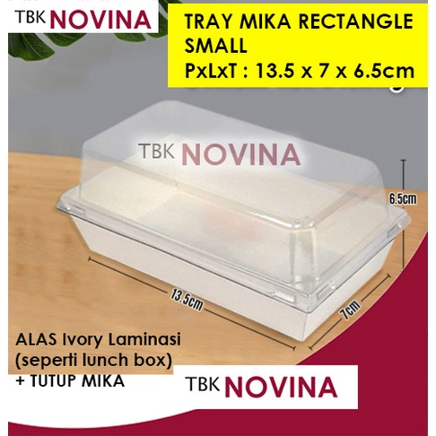 Jual [10set] TRAY KUE / PAPER TRAY + TUTUP MIKA / CAKE BOX / KOTAK KUE ...