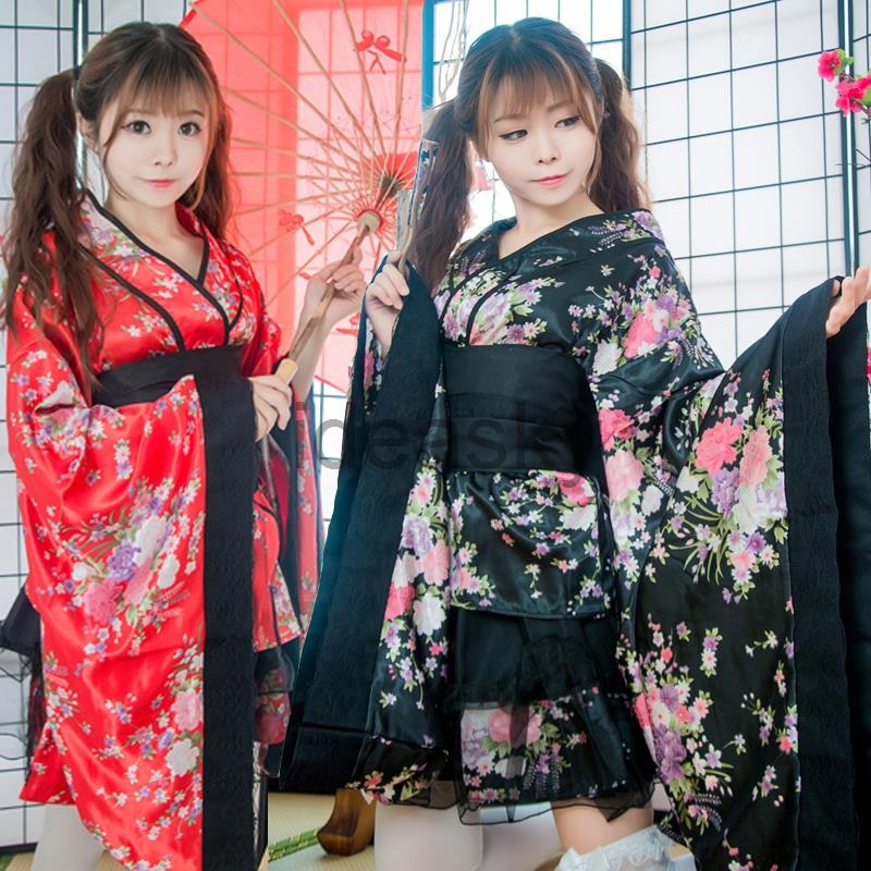 Jual Preorder Women Sexy Robe Yukata Kimono Sakura Anime Costume