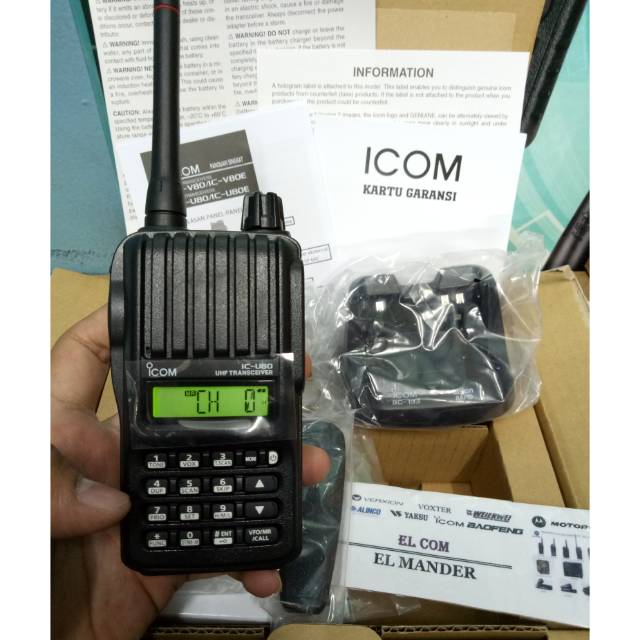 Jual HT ICOM IC U80L ORIGINAL RESMI - HT ICOM U80L UHF 350 ORIGINAL ...