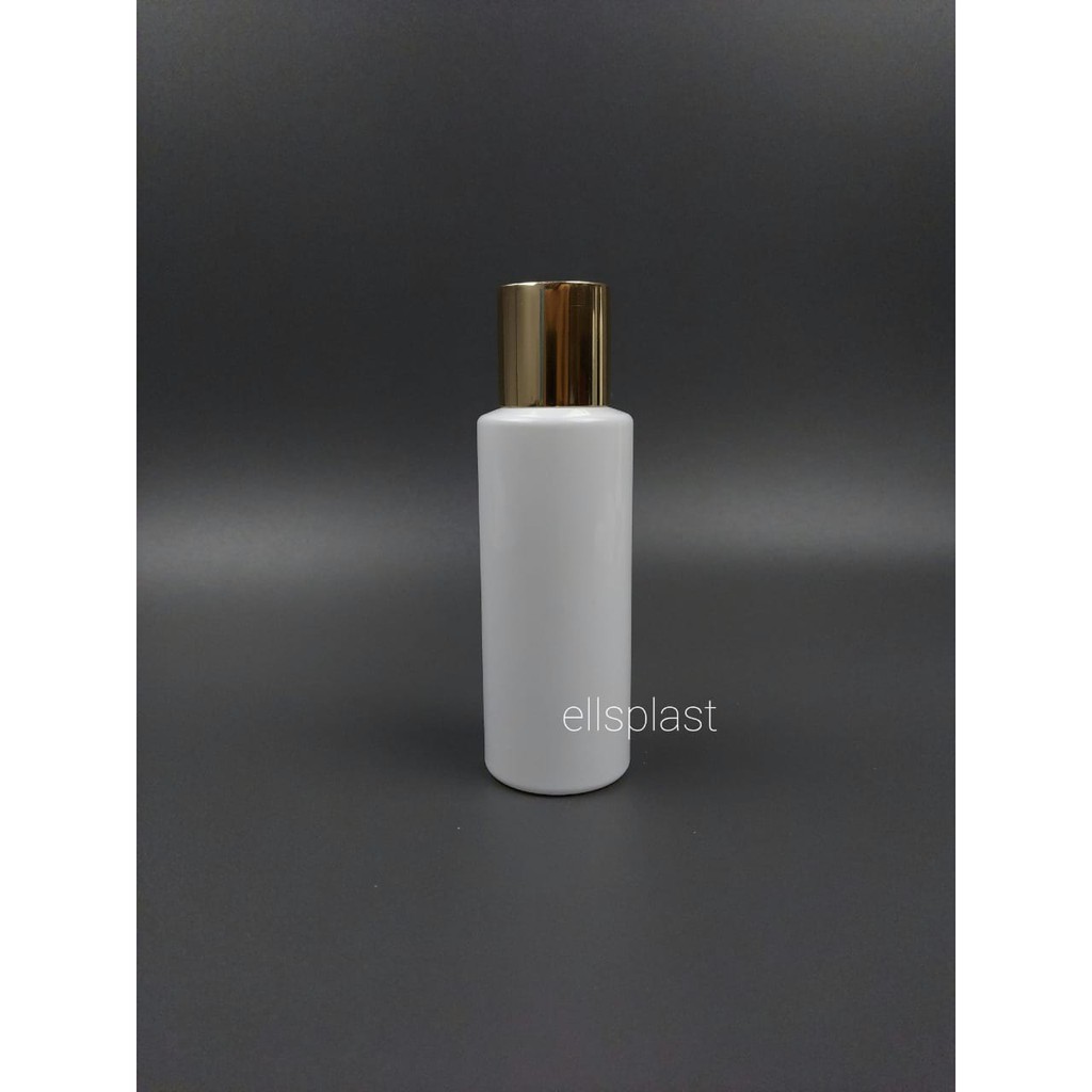 Jual BOTOL PRESSON GOLD 100 ML / BOTOL RF 100 ML PUTIH TUTUP PRESSON ...