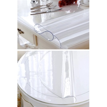 Jual Taplak meja 0.8 Plastik mika PVC Lentur Bening ukuran bisa custom | Shopee Indonesia