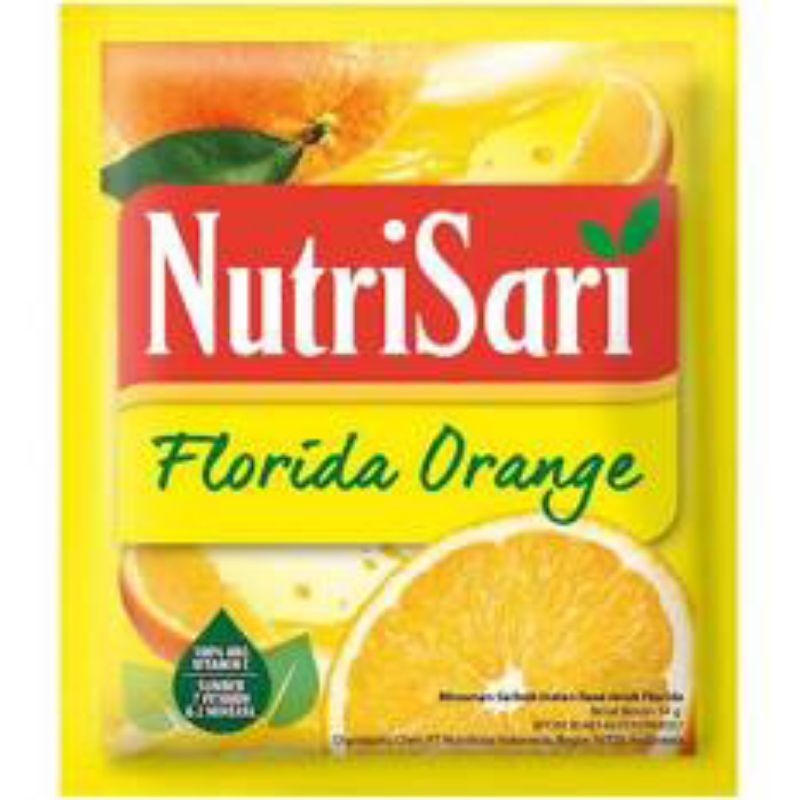Jual NutriSari Florida Orange Minuman Serbuk Rasa Jeruk Florida 1 ...