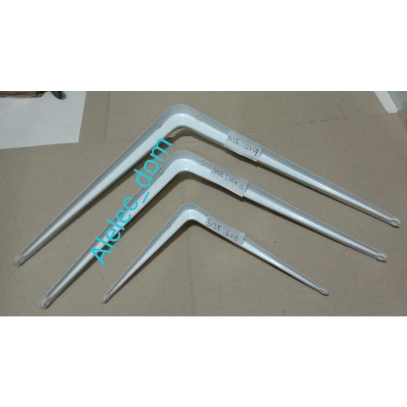 Jual siku rak putih 6x8 , 10x12, 12x14 / siku L putih 6x8, 10x12, 12x14 ...