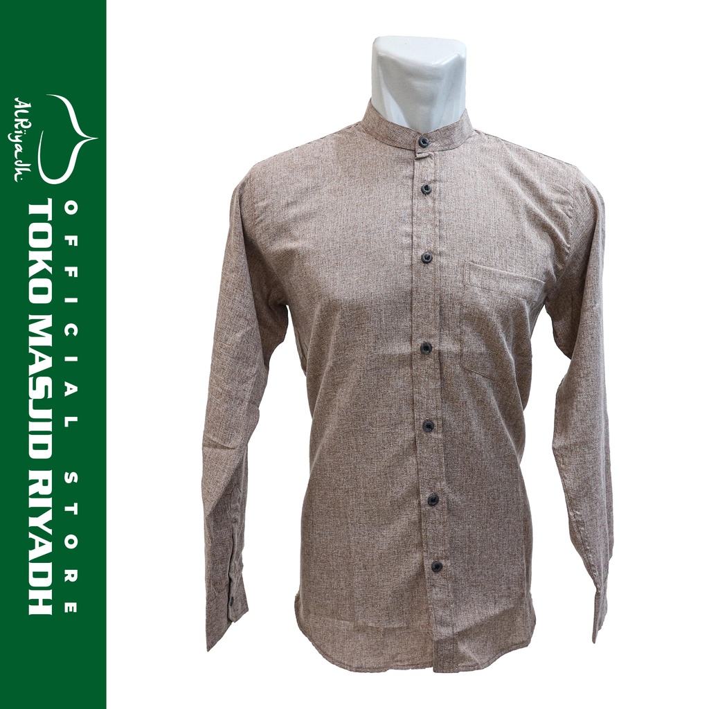 Jual Baju Kemeja Koko ZAWEEYA Executive Kain Madina Polos Warna ...
