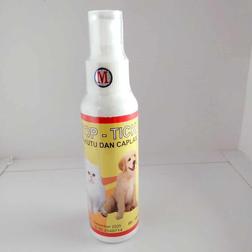 Jual STOP TICK 120ML - OBAT KUTU CAPLAK KUCING ANJING SPRAY NEW KEMASAN BARU | Shopee Indonesia