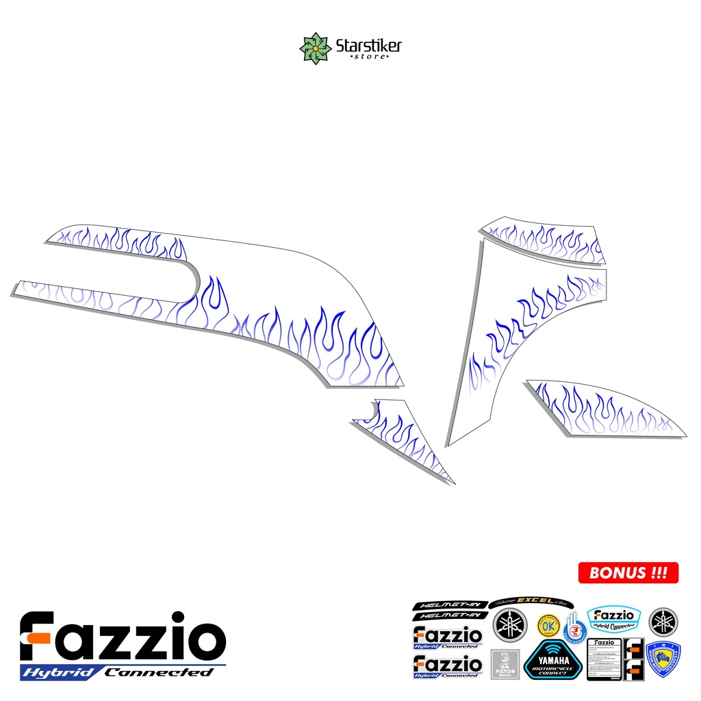 Jual STRIPING / STICKER FAZZIO / API SIMPLE / FLAME / STIKER / STOCK ...