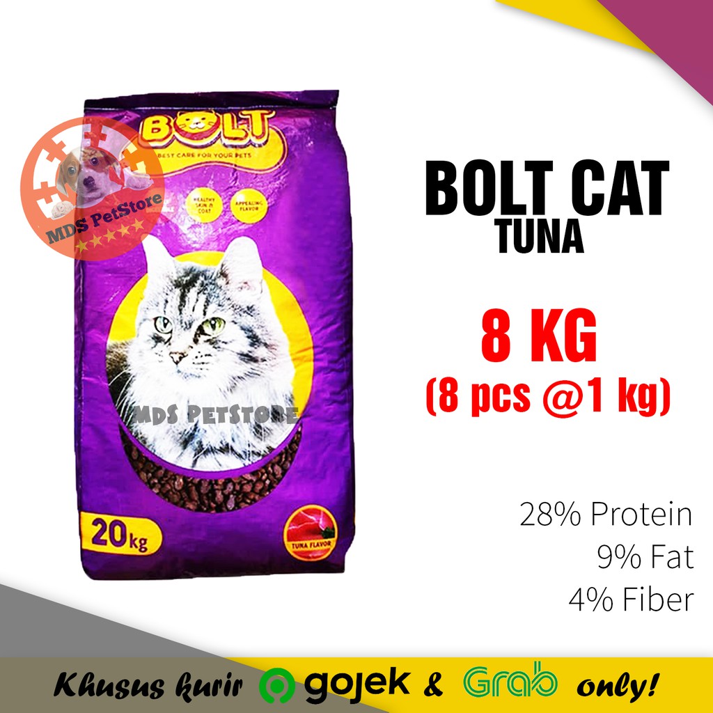 Jual Bolt Cat Tuna 8 Kg | makanan kucing catfood 8kg | Shopee Indonesia