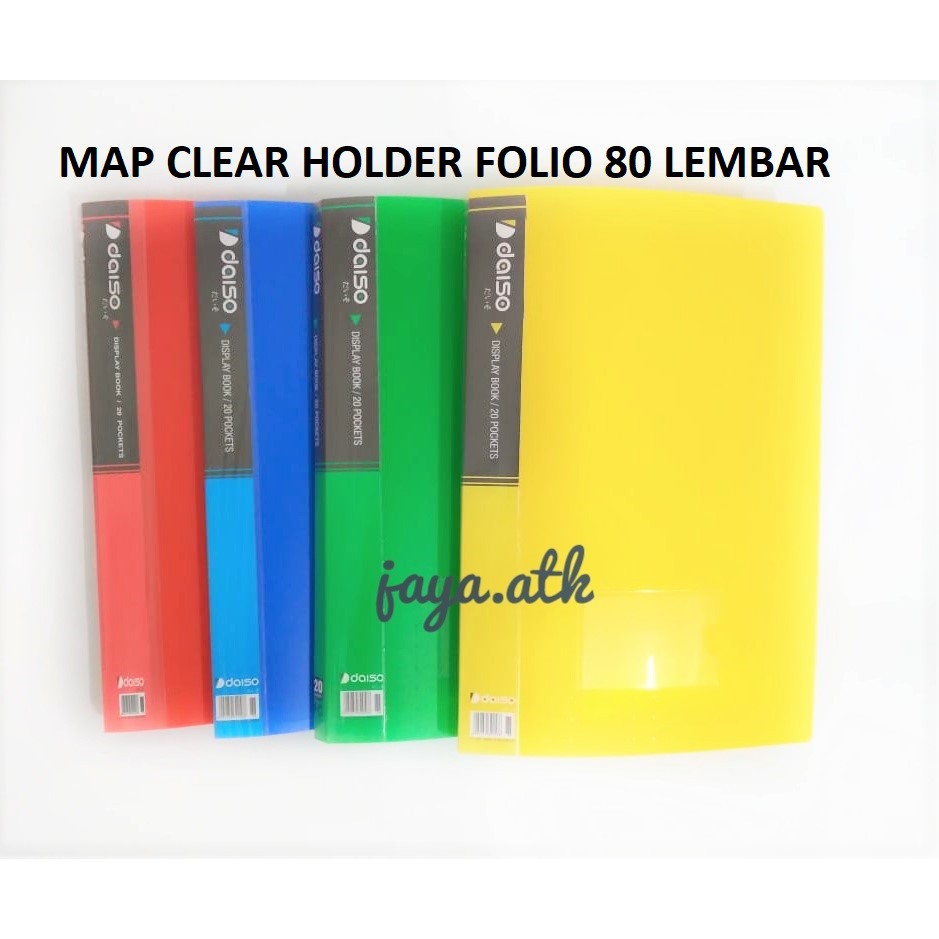 Jual MAP DOKUMEN PLASTIK MAP CLEAR HOLDER 80 LEMBAR FOLIO F4 DOCUMENT KEEPER HOLDER | Shopee ...
